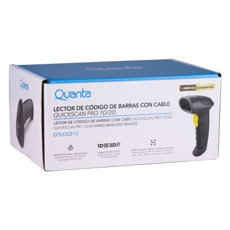 Lector de Código de Barras con Cable QuickScan PRO 1D & 2D QTLCQ312 ...